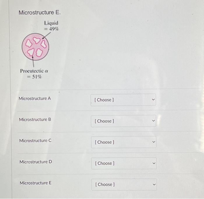 Solved Match the following images of the microstructure of | Chegg.com