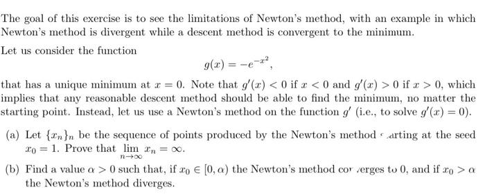 Solved The goal of this exercise is to see the limitations | Chegg.com