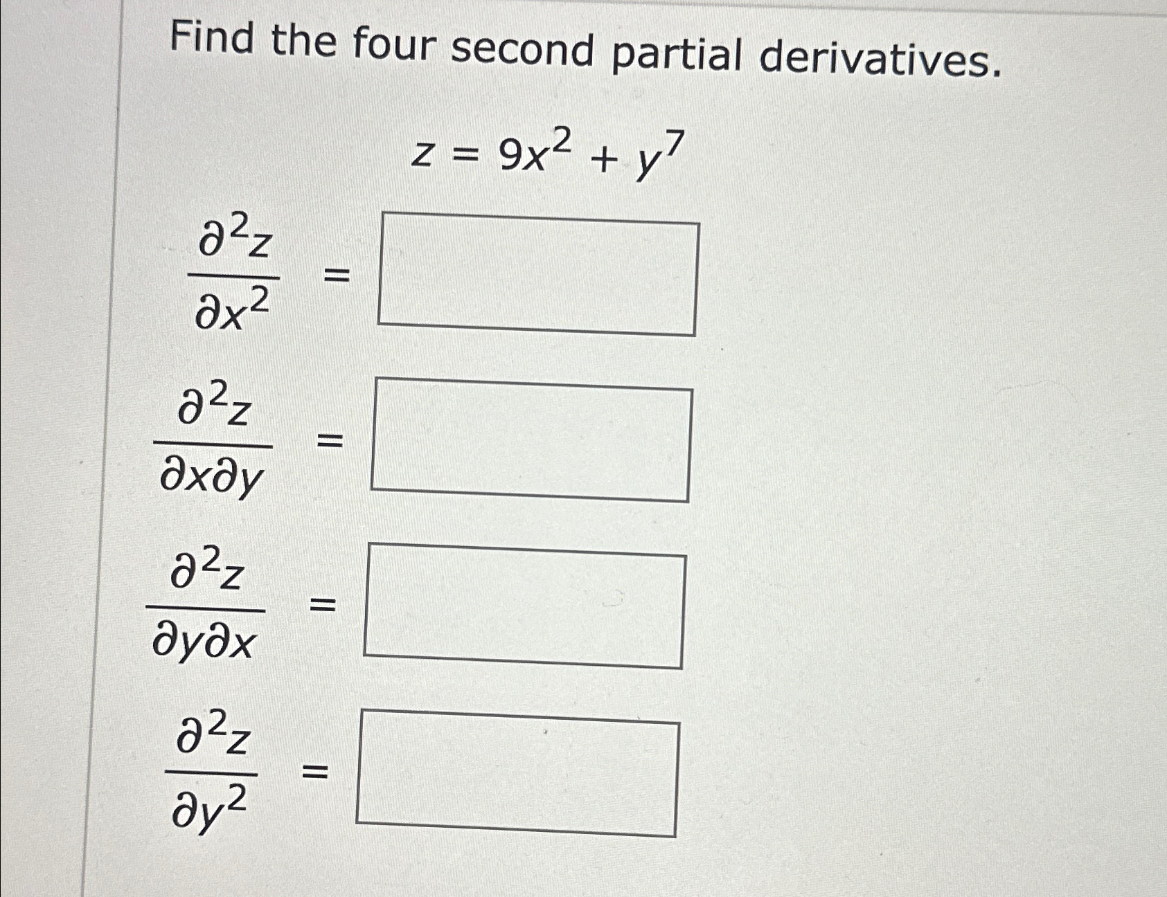 Solved Find the four second partial | Chegg.com