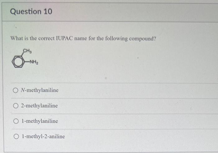 Solved What is the correct IUPAC name for the following | Chegg.com