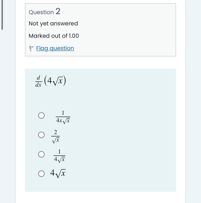 Solved ddxd((51)x−e2x5) None | Chegg.com