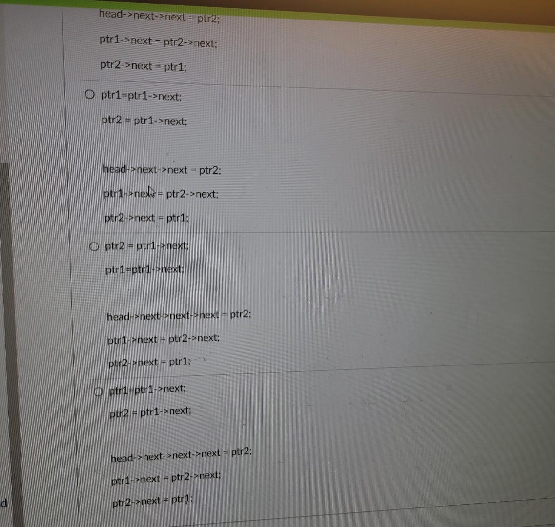 Solved Suppose A Program Has The Following Singly Linked 