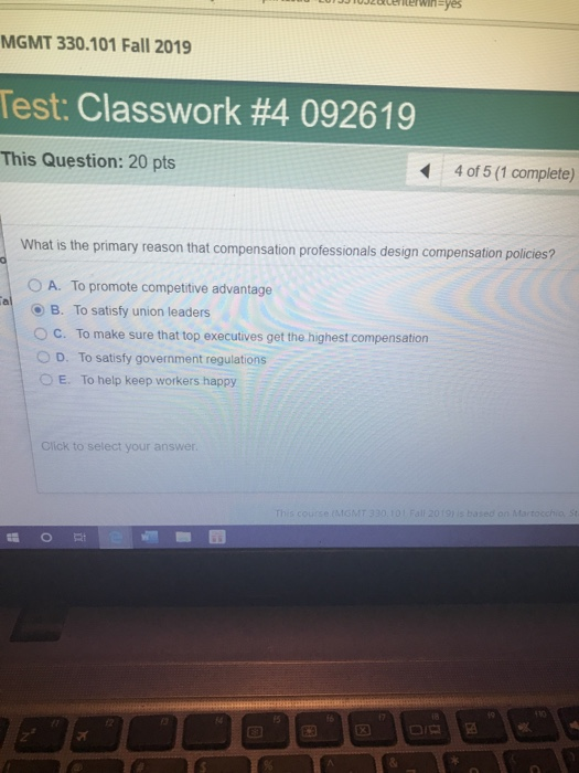 Solved GMT 330.101 Fall 2019 est: Classwork #4 092619 This | Chegg.com