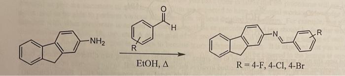 Solved -NH2 Aco MeCN, A H N R -NH2 R EtOH, A R= 4-F, 4-CI, | Chegg.com