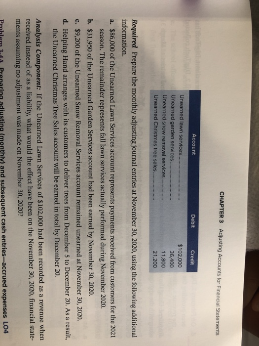 Solved PROBLEMS Problem 3-1A Preparing adjusting entries | Chegg.com