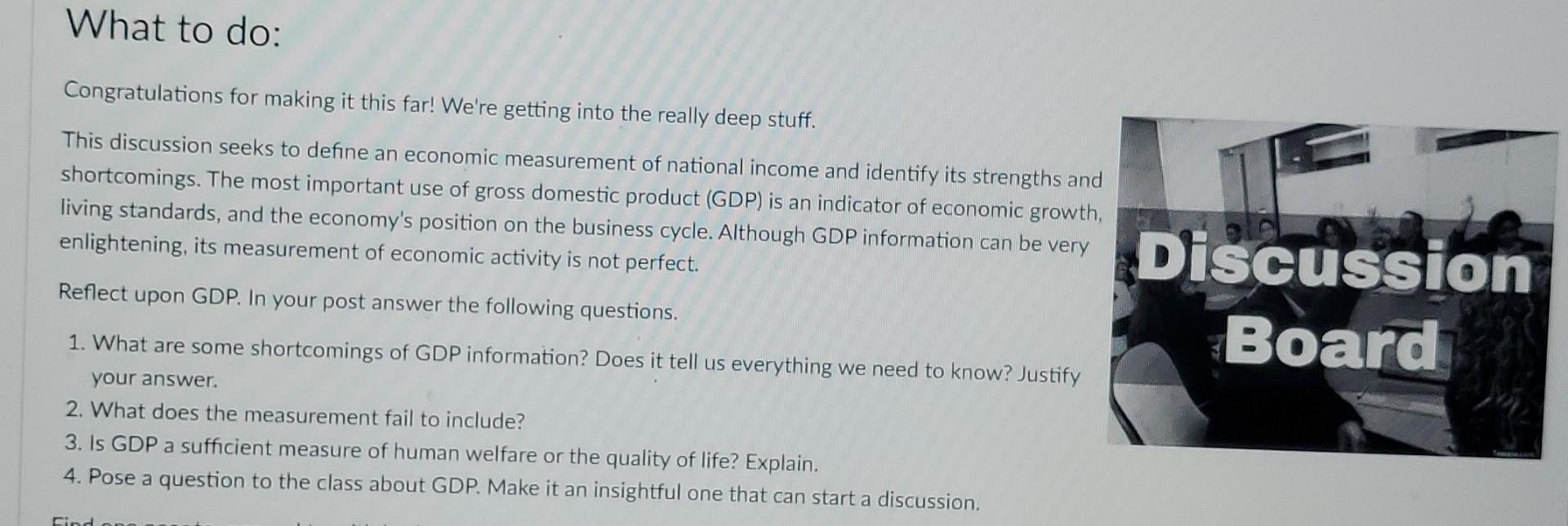 Solved What to do: Congratulations for making it this far! | Chegg.com