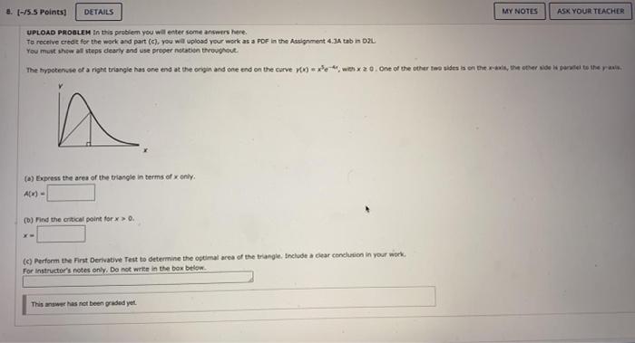 Solved 8. [-/5.5 Points) DETAILS MY NOTES ASK YOUR TEACHER | Chegg.com