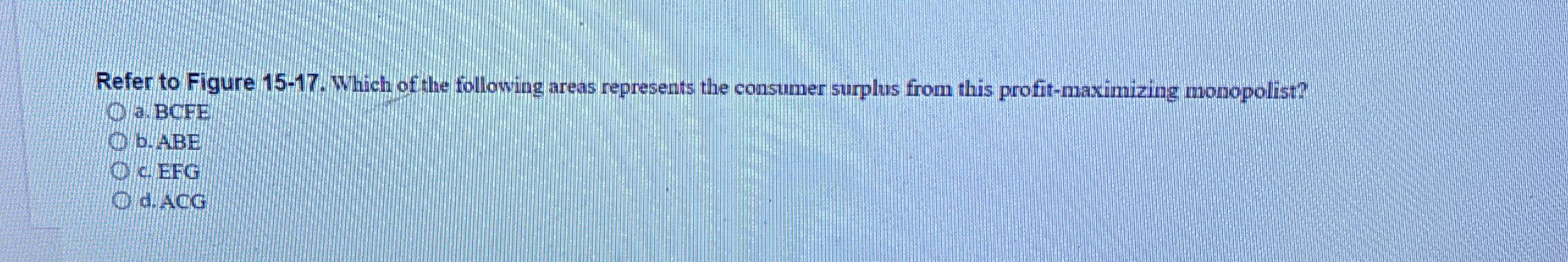 Solved Refer to Figure 15-17. Which of the following areas | Chegg.com