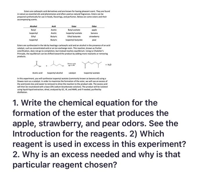 Solved 1. Write the chemical equation for the formation of | Chegg.com