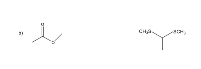 Solved b) CH3S SCH3 | Chegg.com