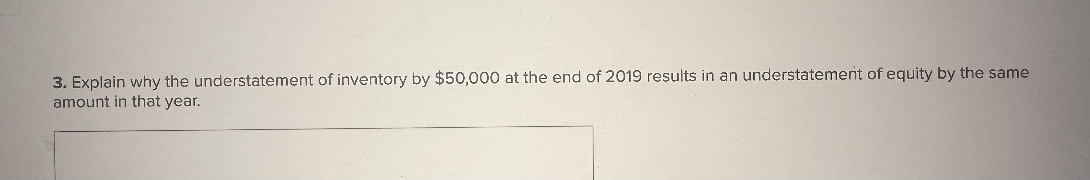 High Quality SOLUTION 3. ﻿Explain why the understatement of inventory ...
