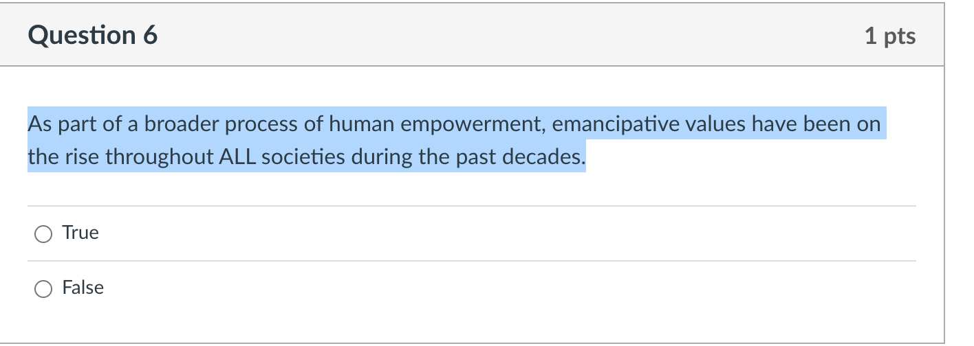 Solved Question 6As part of a broader process of human | Chegg.com