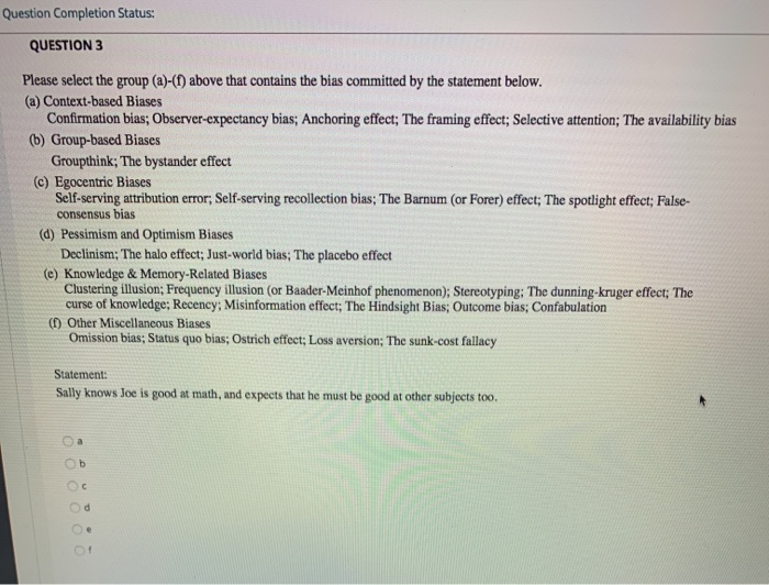 Solved Jestion Completion Status: QUESTION 1 Please select | Chegg.com
