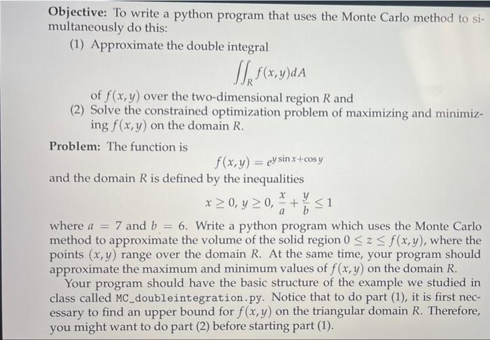 Solved Objective To Write A Python Program That Uses The