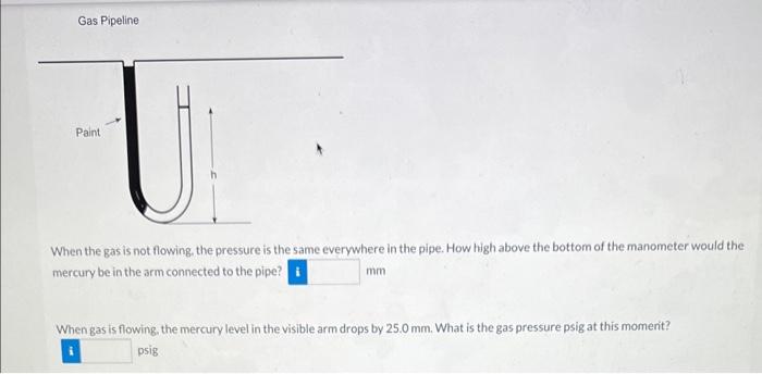 Solved An open-end mercury manometer is connected to a | Chegg.com