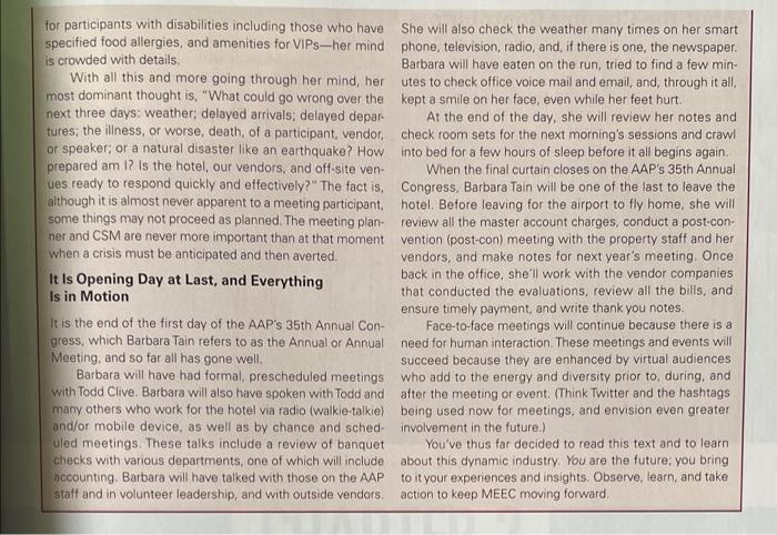 Solved CASE STUDY The Big Day Picture this: The sun rises | Chegg.com