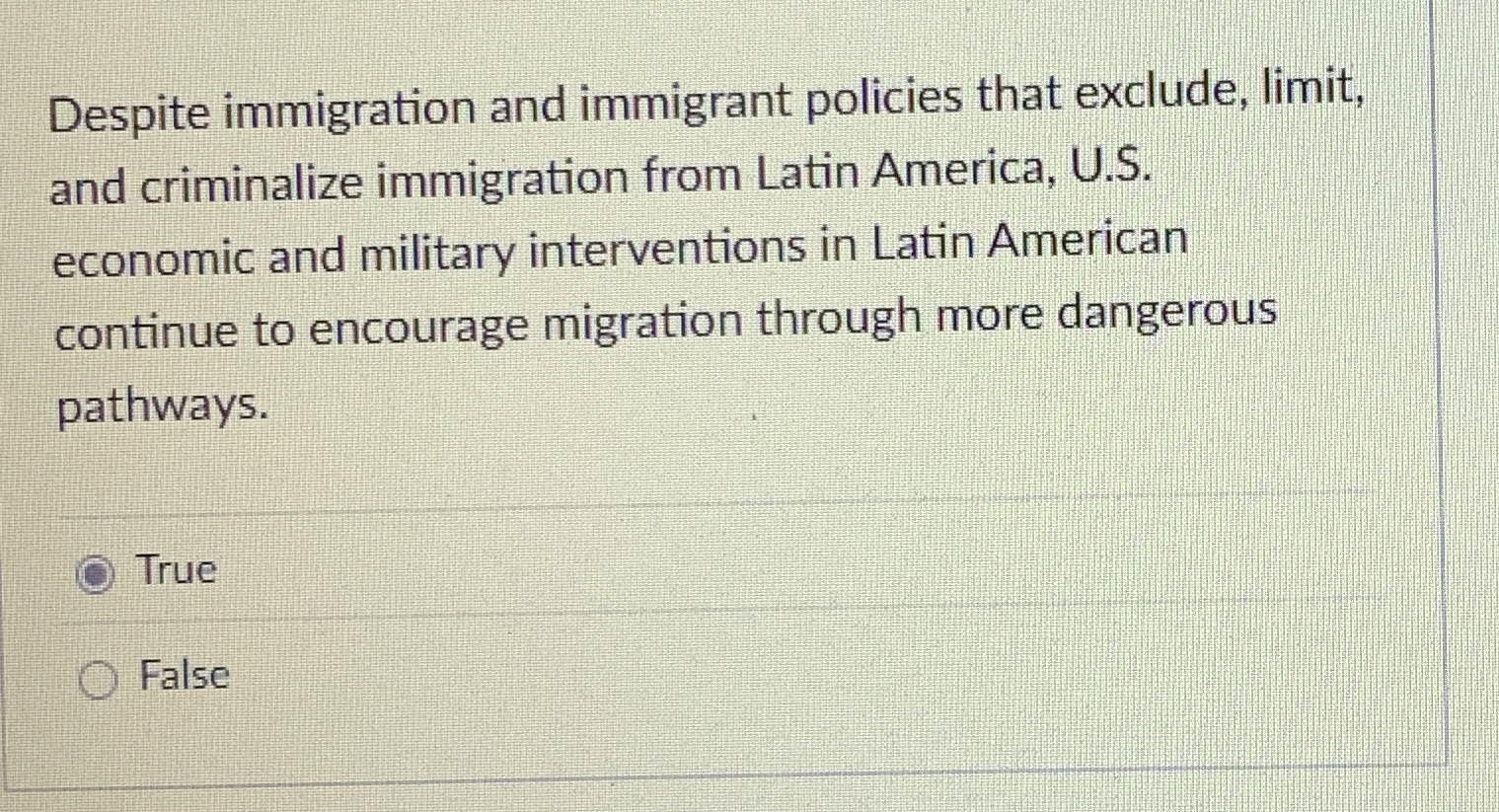 Solved Despite immigration and immigrant policies that | Chegg.com
