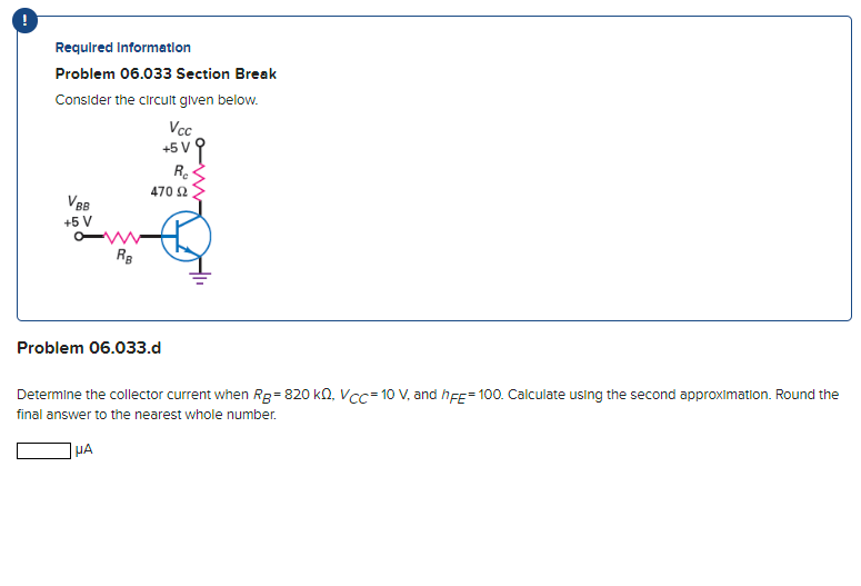 Solved Required InformationProblem 06.033 ﻿Section | Chegg.com