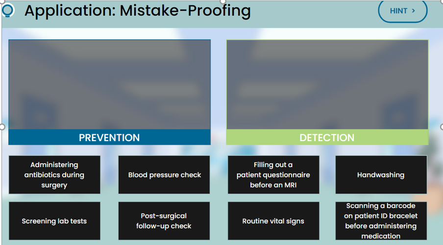 Solved There are two types of Mistake-Proffing for | Chegg.com