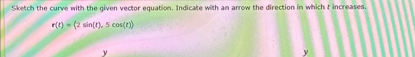Solved Sketch the curve with the given vector equation. | Chegg.com