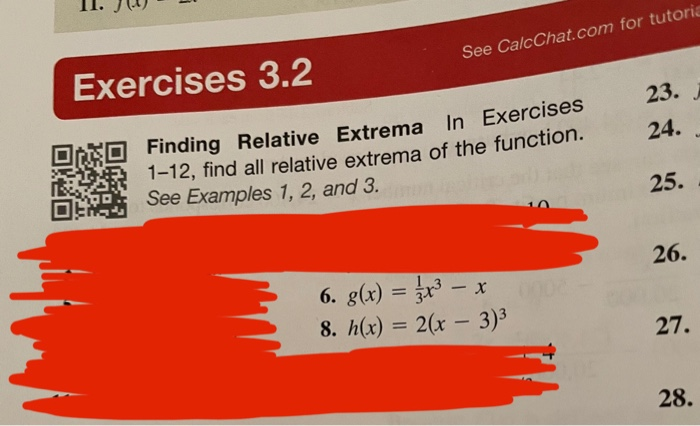 Solved See CalcChat.com for tutoria Exercises 3.2 23. In | Chegg.com