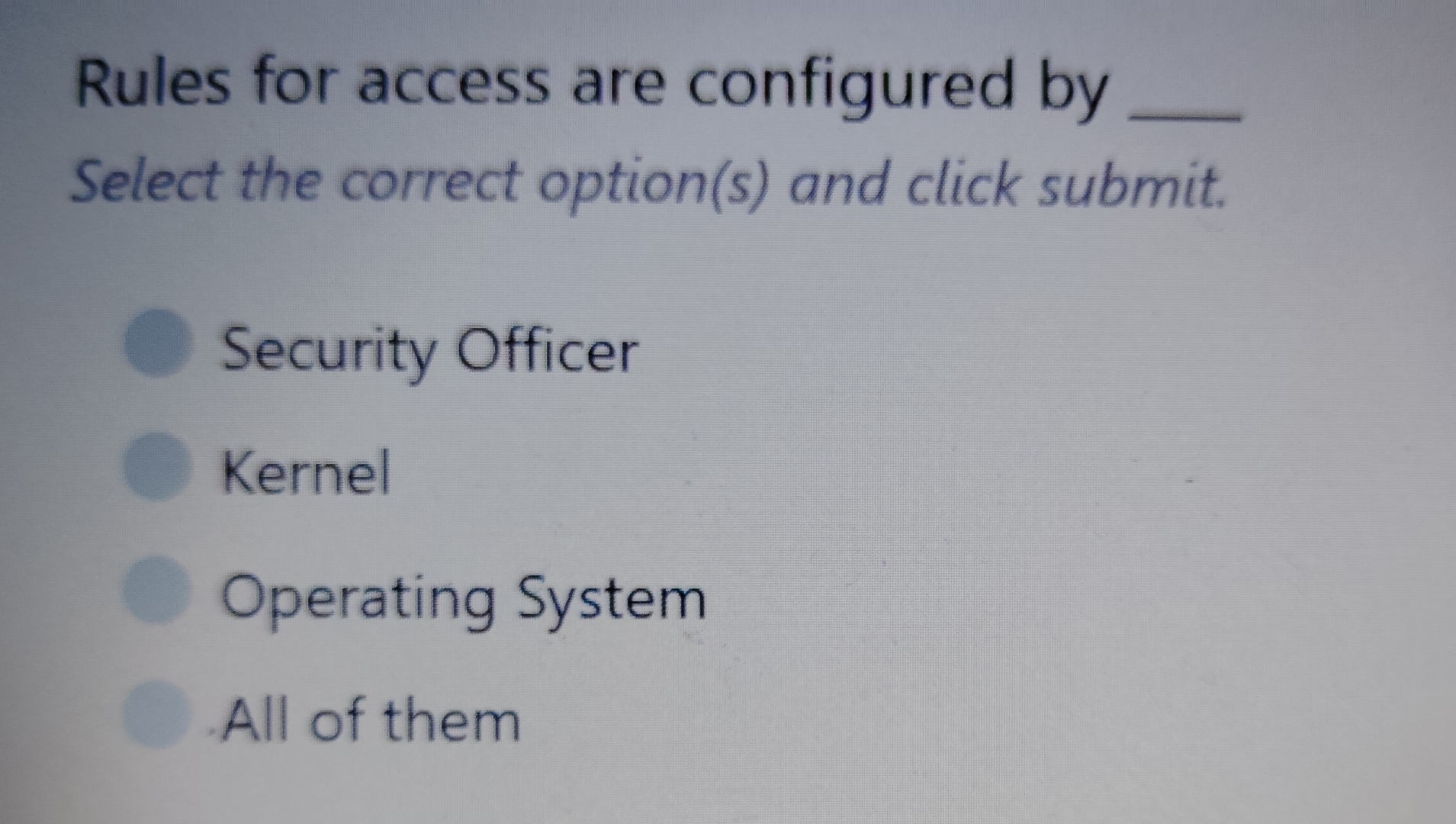 Solved Rules for access are configured by q,Select the | Chegg.com