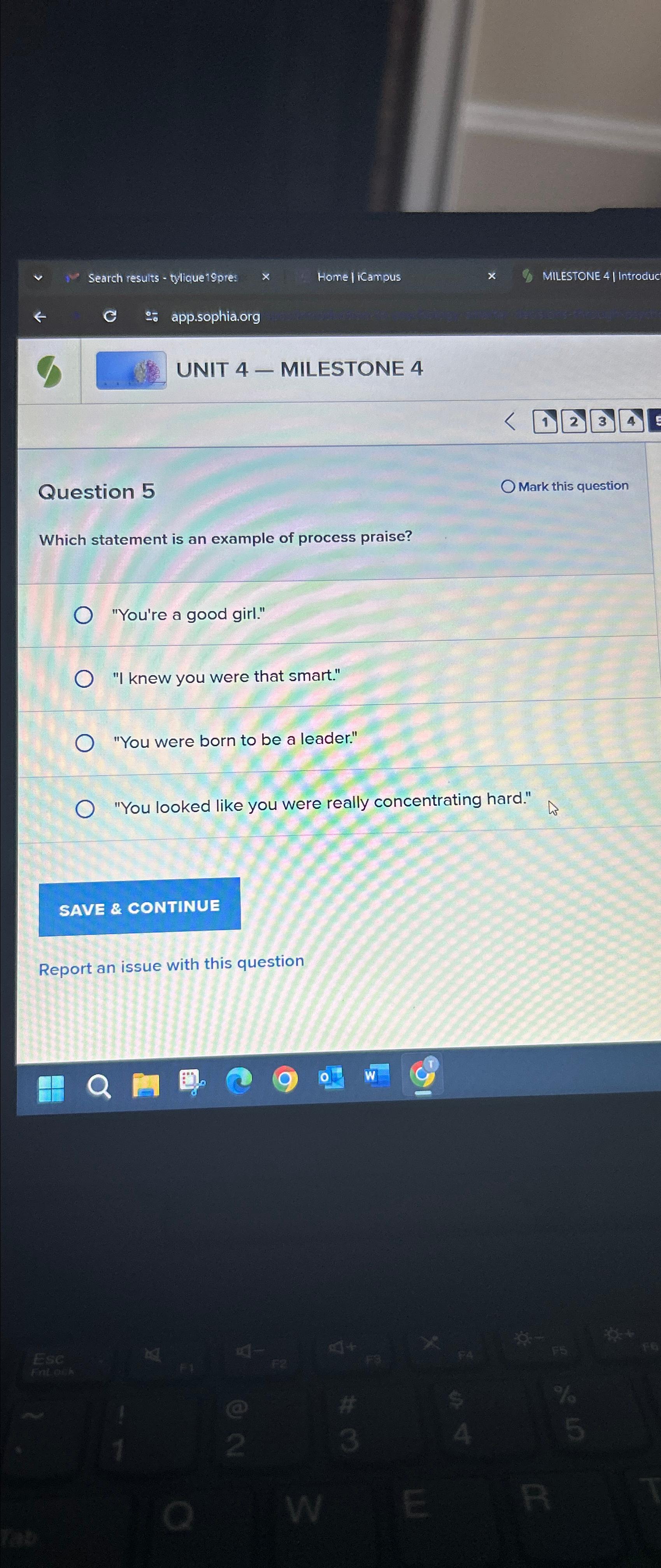 Solved 14 ﻿UNIT 4 - ﻿MILESTONE 4Question 5Mark this | Chegg.com