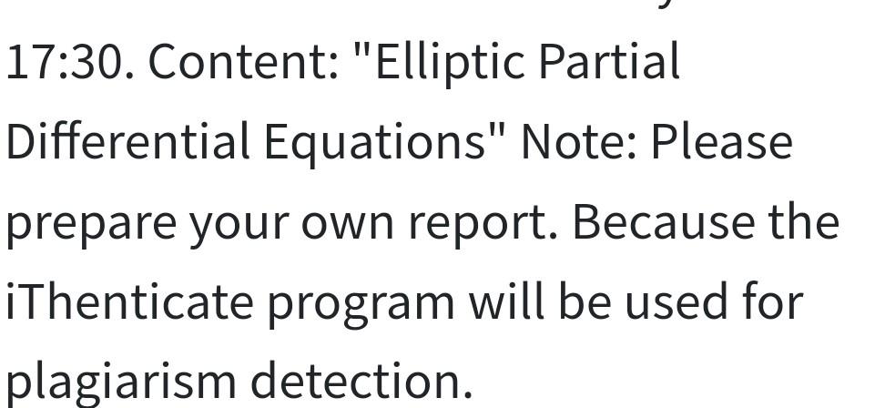 Solved 17:30. Content: "Elliptic Partial Differential | Chegg.com