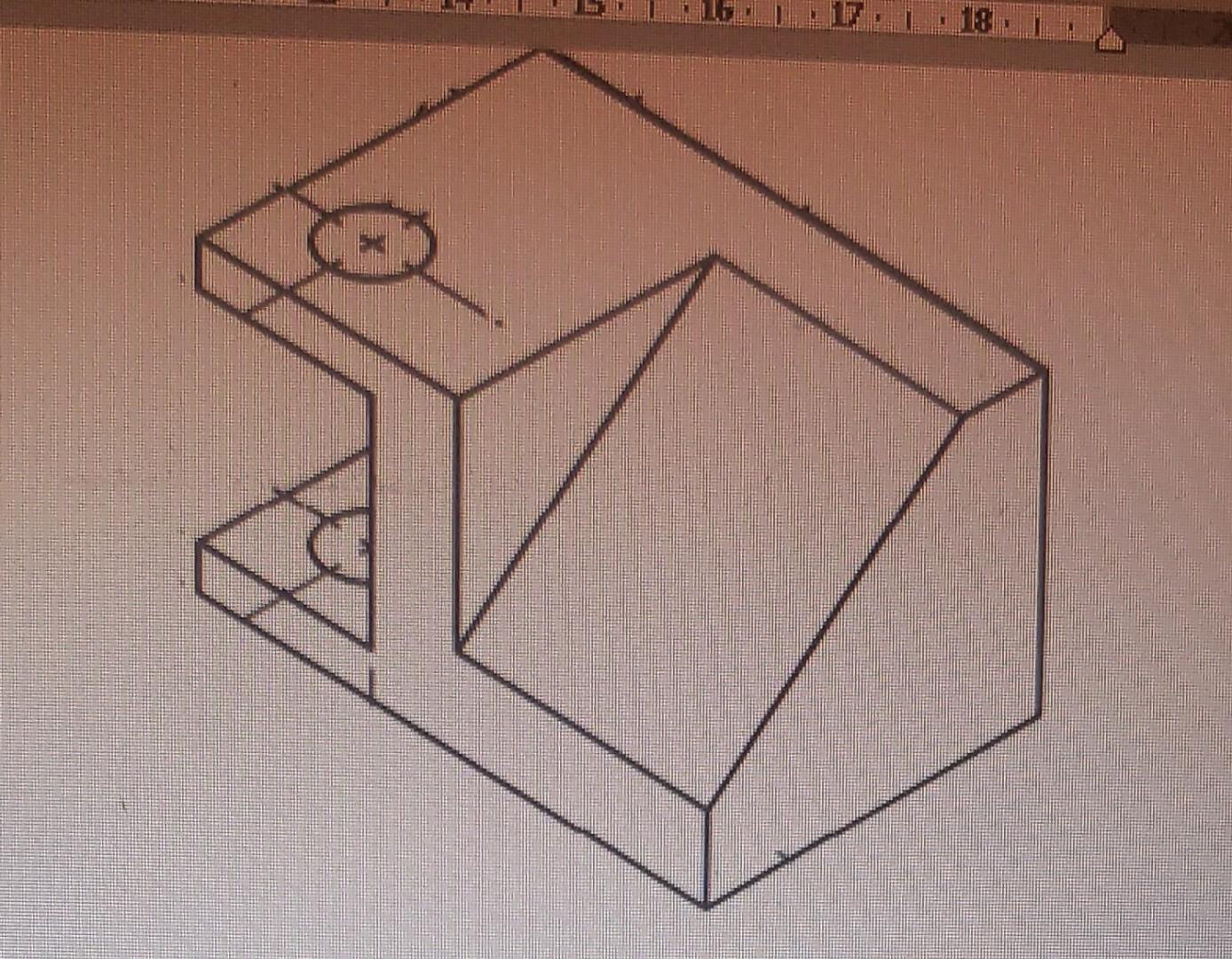 Solved draw the 3rd angle orthographic top, front and right | Chegg.com
