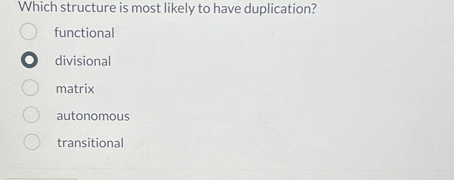 Solved Which structure is most likely to have | Chegg.com
