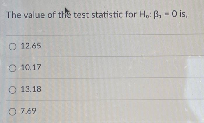 Use The Following Excel Regression Output To Answer 8246