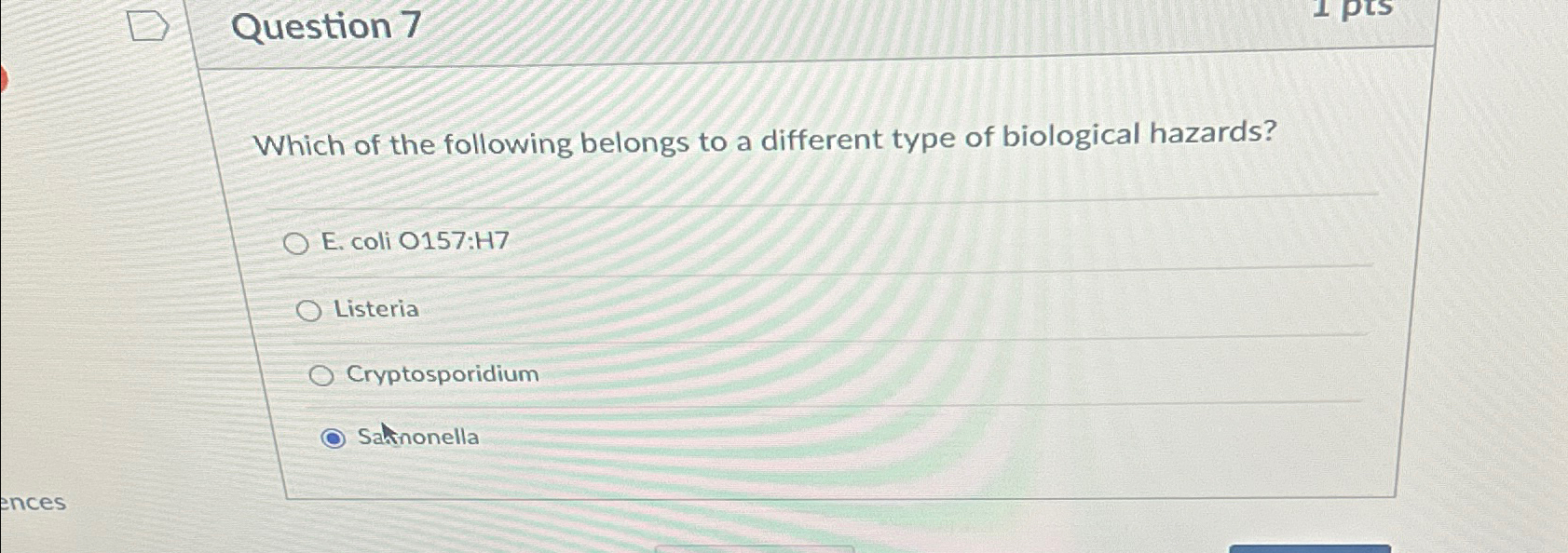 Solved Question 7Which of the following belongs to a | Chegg.com