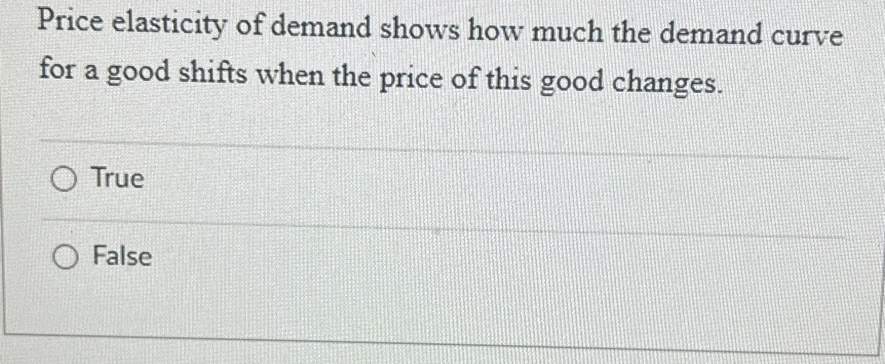 Solved Price elasticity of demand shows how much the demand | Chegg.com