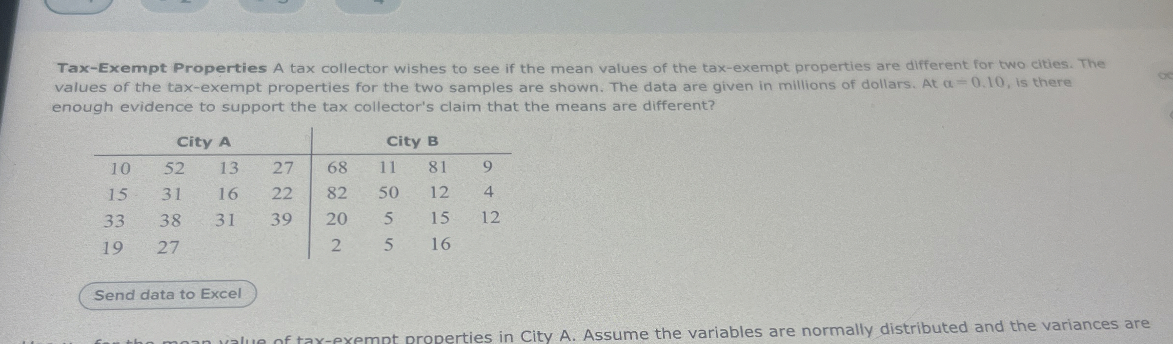 Solved Tax-Exempt Properties A tax collector wishes to see | Chegg.com