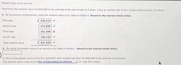 Solved Present value of an annuity Determine the present | Chegg.com