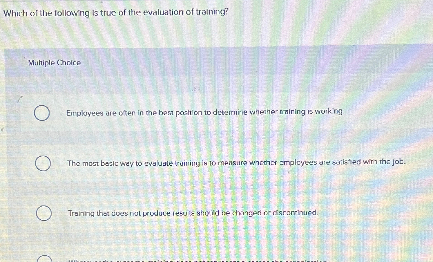 Solved Which of the following is true of the evaluation of | Chegg.com