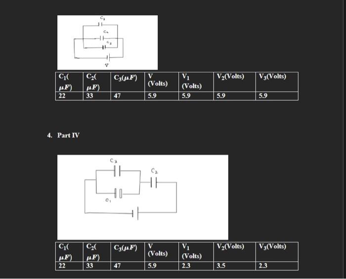 Solved 2. Part II 3. Part III 4. Part IV | Chegg.com