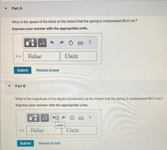 Solved One end of a horizontal spring with force constant | Chegg.com