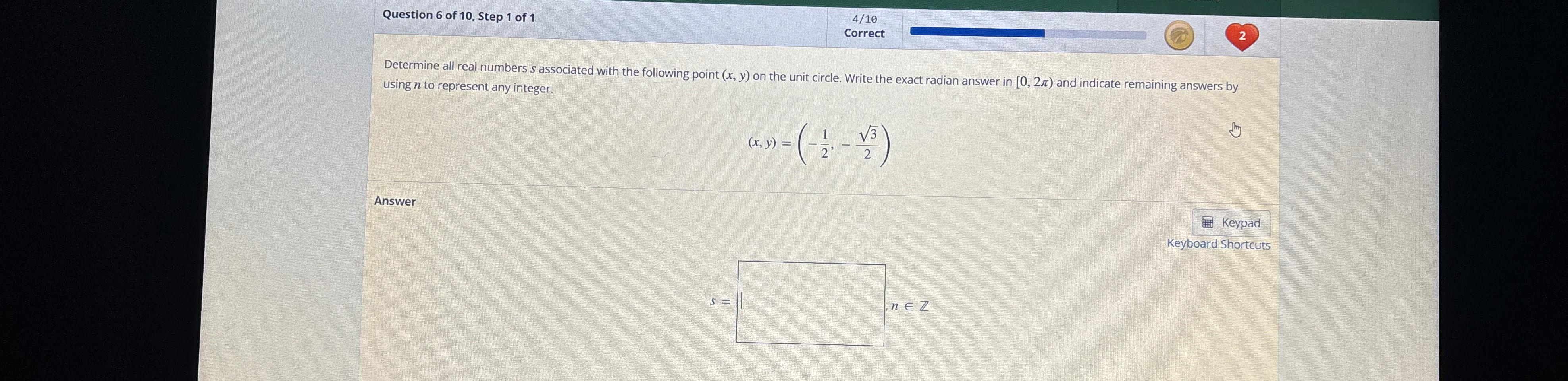 Solved Question 6 ﻿of 10 , ﻿Step 1 ﻿of | Chegg.com