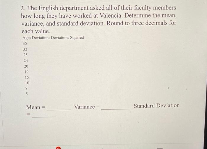 Solved Back Standard Deviation Worksheet V2.docx Standard | Chegg.com