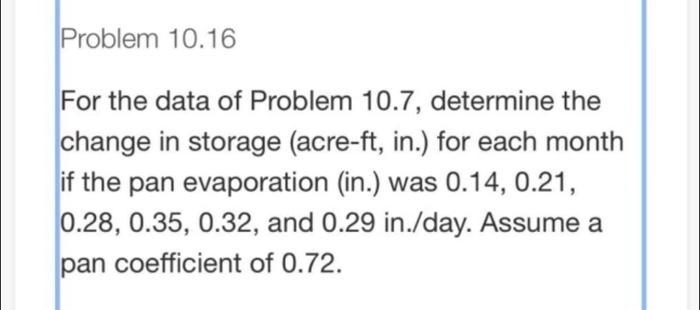 Solved 7-35. For the watershed of Figure 7-2, compute the | Chegg.com