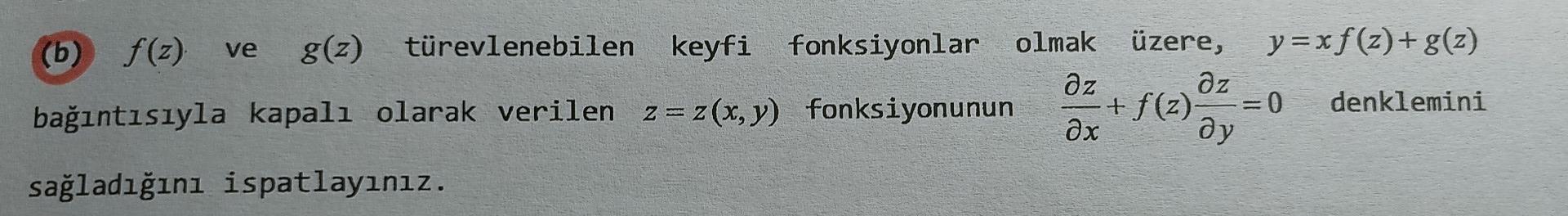 Solved Prove that the function z=z(x,y), given implicitly by | Chegg.com