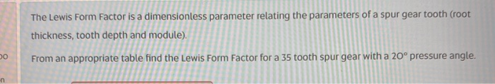 Solved The Lewis Form Factor is a dimensionless parameter | Chegg.com