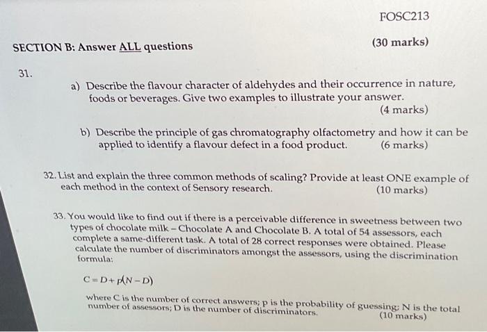 Solved can you answer all questions ?SECTION B: Answer ALL | Chegg.com