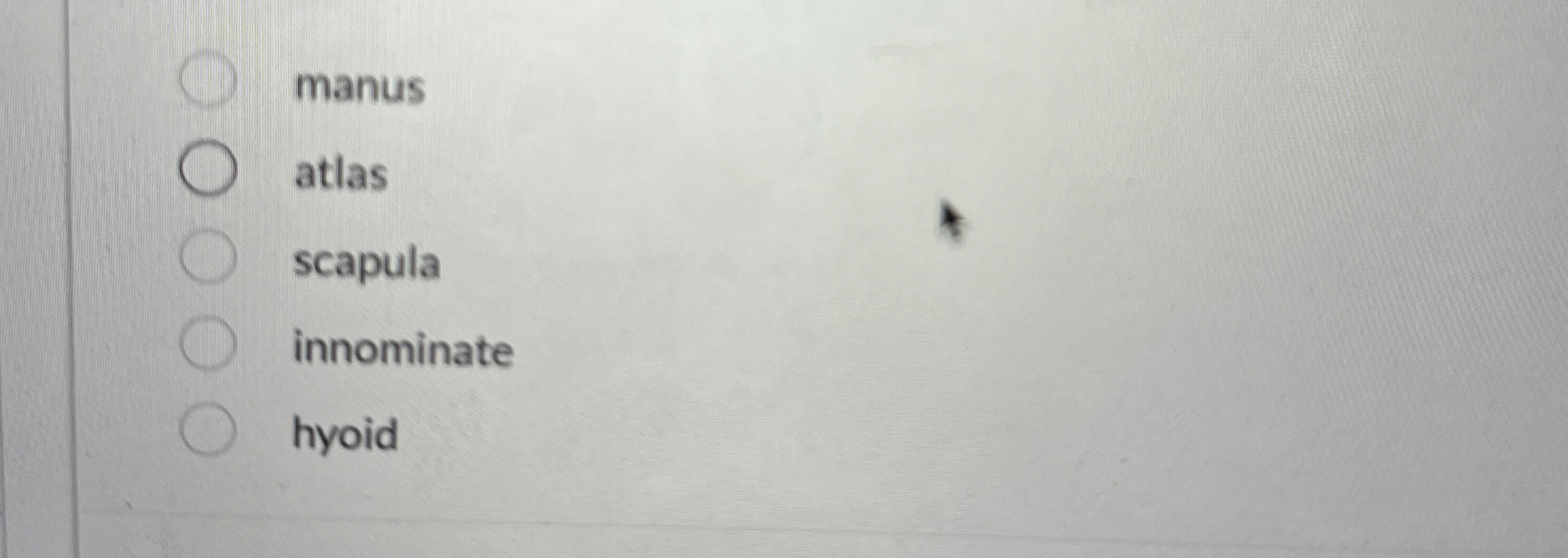 Solved The os coxa is what cats bone? | Chegg.com