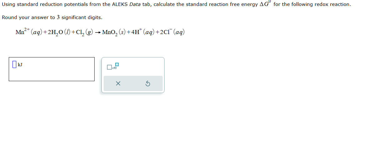 Solved Using standard reduction potentials from the ALEKS | Chegg.com