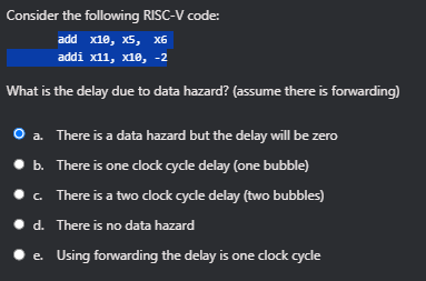 Solved Consider the following RISC-V code:add x10,x5,x6addi | Chegg.com