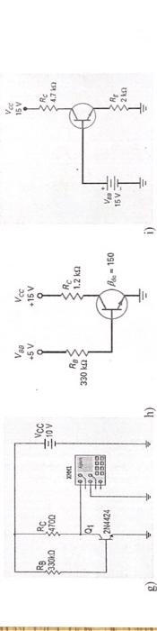 Solved Q1) Calculate IC,IE,IR,VB,VC,VE,VE, Q-points and draw | Chegg.com