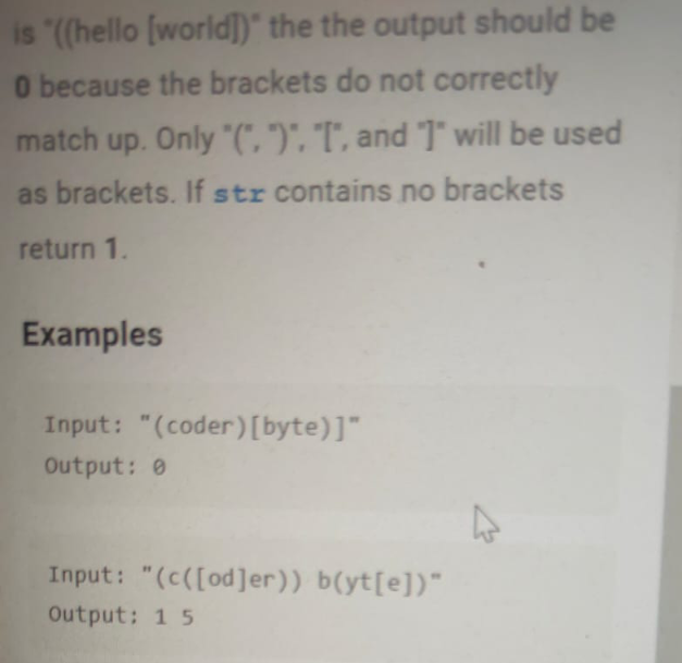 Solved Multiple Brackets Have the function MultipleBrackets | Chegg.com