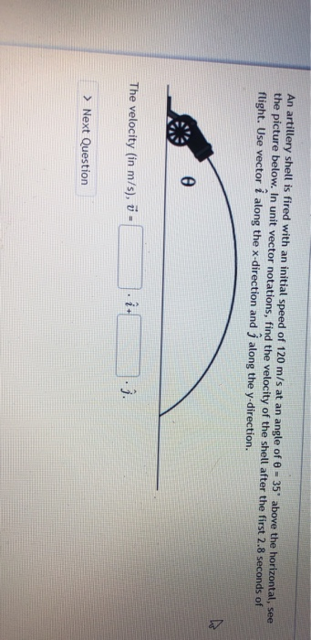 Solved An artillery shell is fired with an initial speed of | Chegg.com